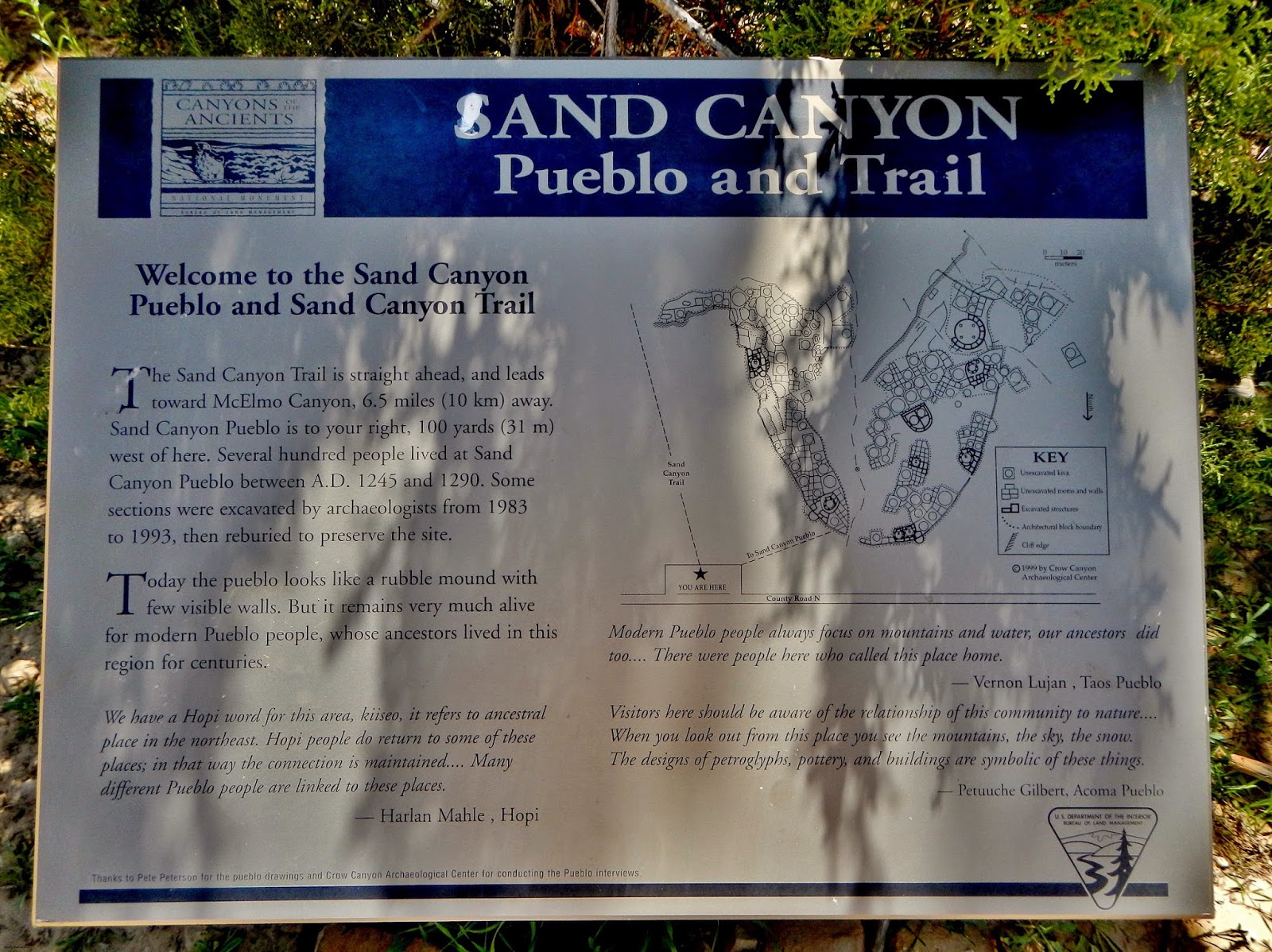 The Southwest Through Wide Brown Eyes: Sand Canyon Pueblo - Canyon of ...