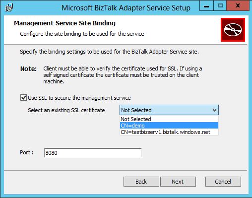 Microsoft BizTalk Adapter Service Setup Wizard Ended Prematurely