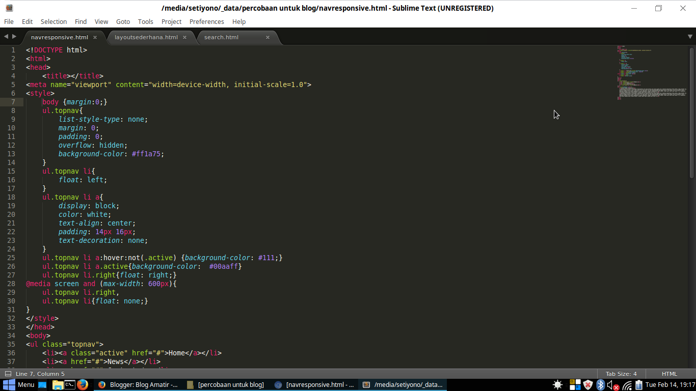 Membuat Navbar Responsive Dengan CSS ~ Setiyono's Blog Membuat Navbar Responsive Dengan CSS ~ Setiyono's Blog