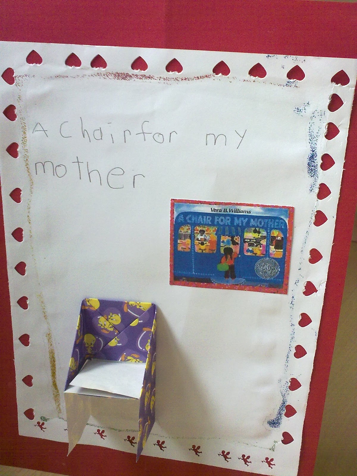 A working queen bee: Home learning - A chair for my mother