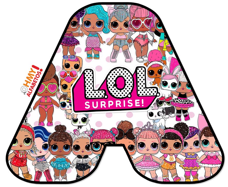 Abecedario LOL Surprise. Nice LOL Surprise Alphabet. - Oh my Alfabetos!