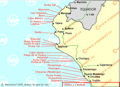 hiya wa howa aswat: Peru Surf Spots