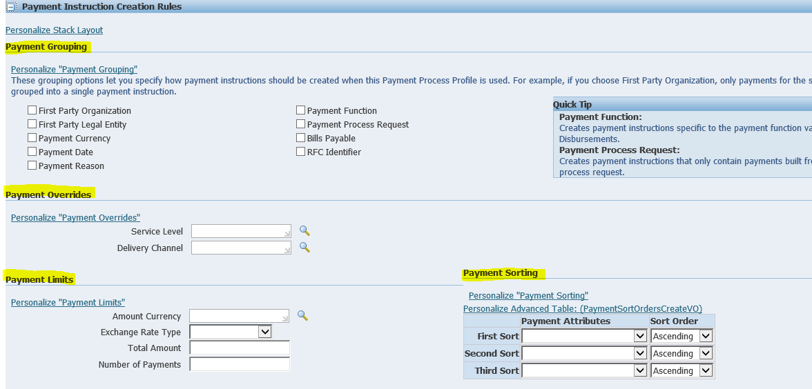 Oracle Application S Blog Payment Process Profiles In Oracle Apps R12 How To Create Payment