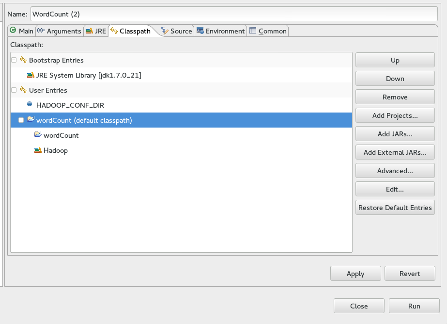 Run MapReduce Program Against Hadoop Cluster in Eclipse