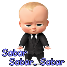 Sticker Status Lucu Gambar Bos Kecil PNG
