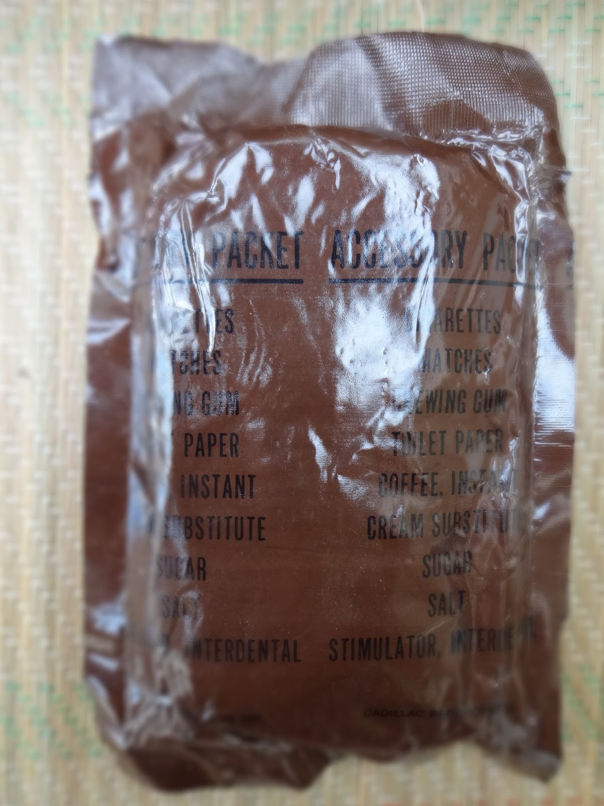 SOUVENEZ-VOUS 44: VIETNAM "C" RATION MEAL COMBAT B-1A UNIT