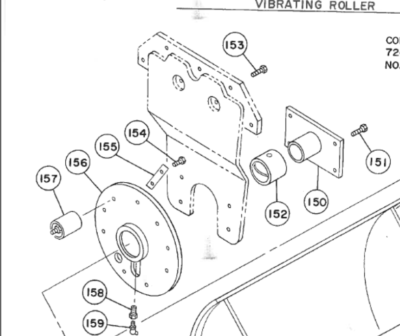 Essick VR30RE Vibratory Roller: Flex Mounts