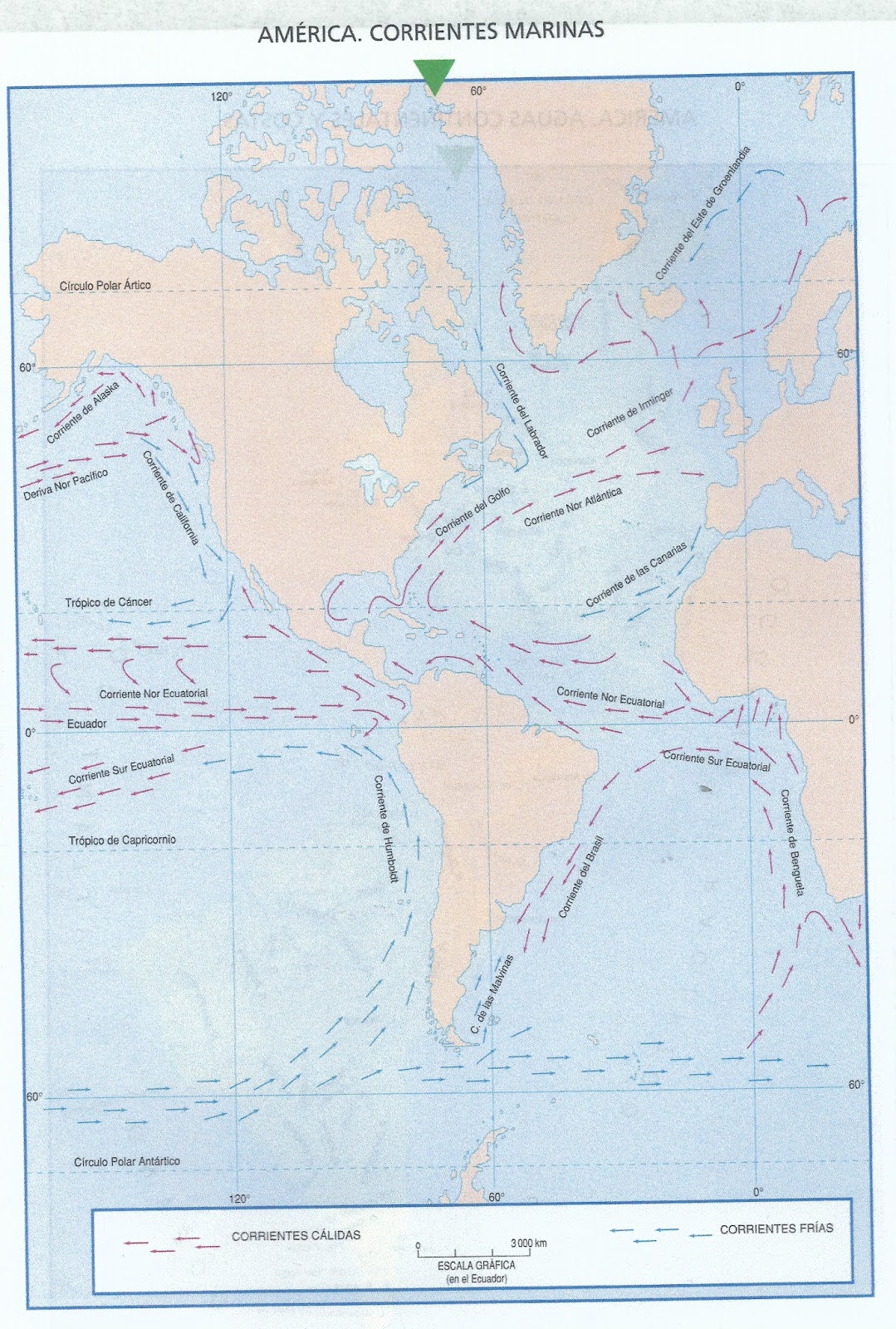 GEOGRAFÍA DE AMÉRICA : CORRIENTES MARINAS