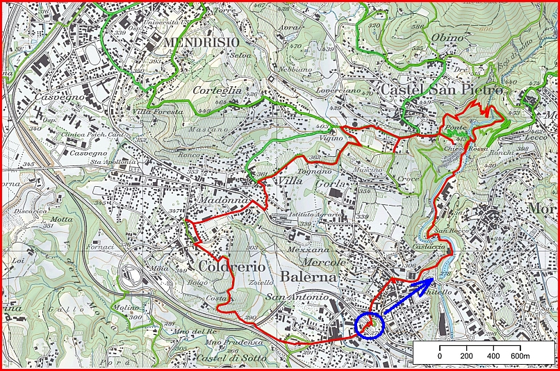 Unterwegs mit Pfanniwandern: Samstag, 06.04.13: Rundwanderung im Südtessin