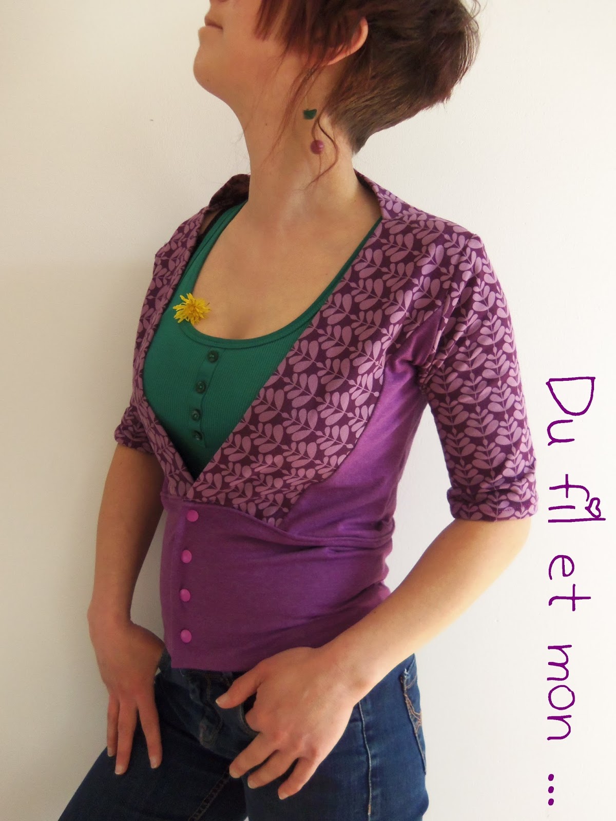 Du fil et mon...: Premier Gilet ou guilet guili