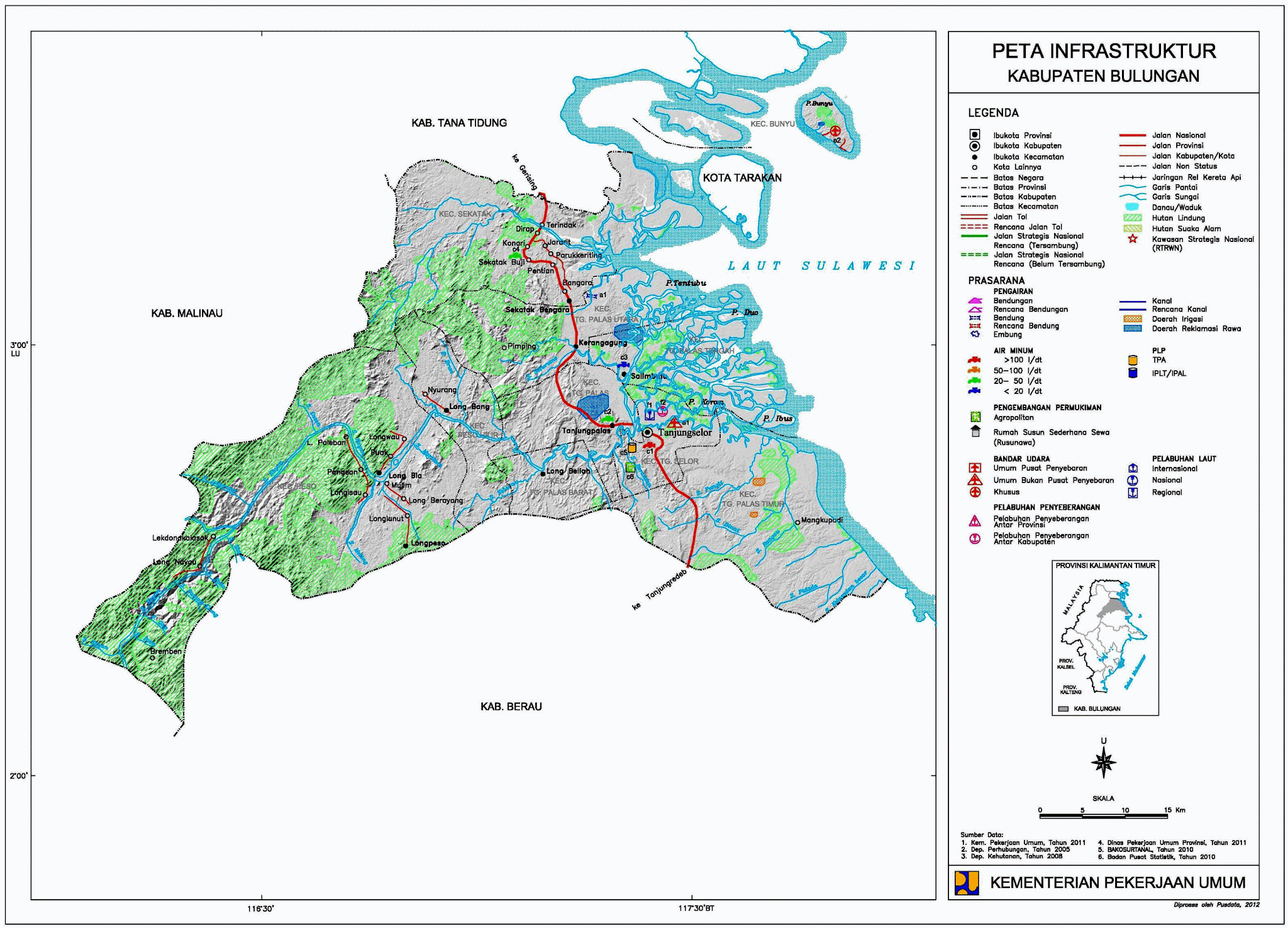 Peta Kota: Peta Kabupaten Bulungan