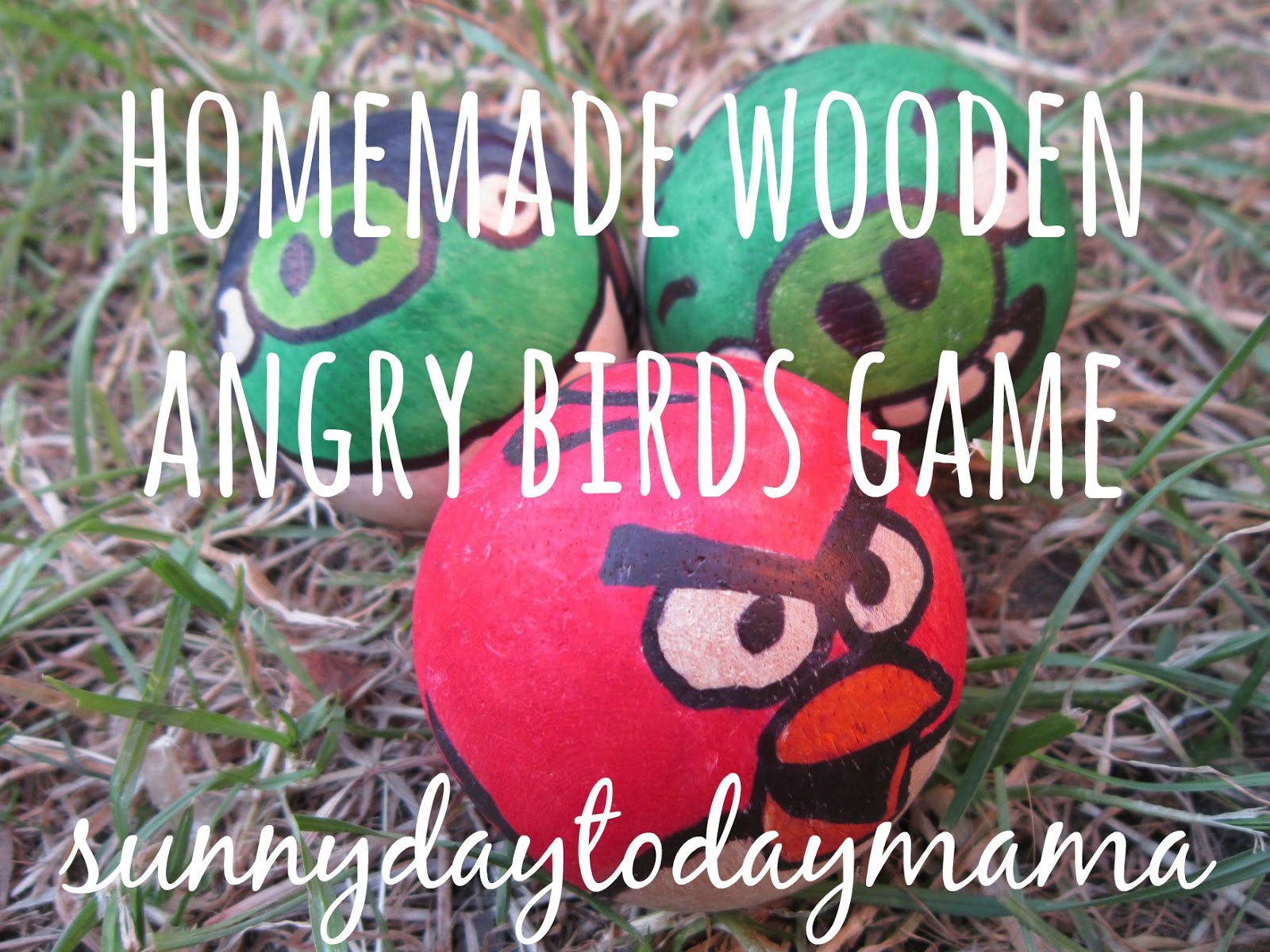 sunnydaytodaymama: Homemade wooden Angry Birds game