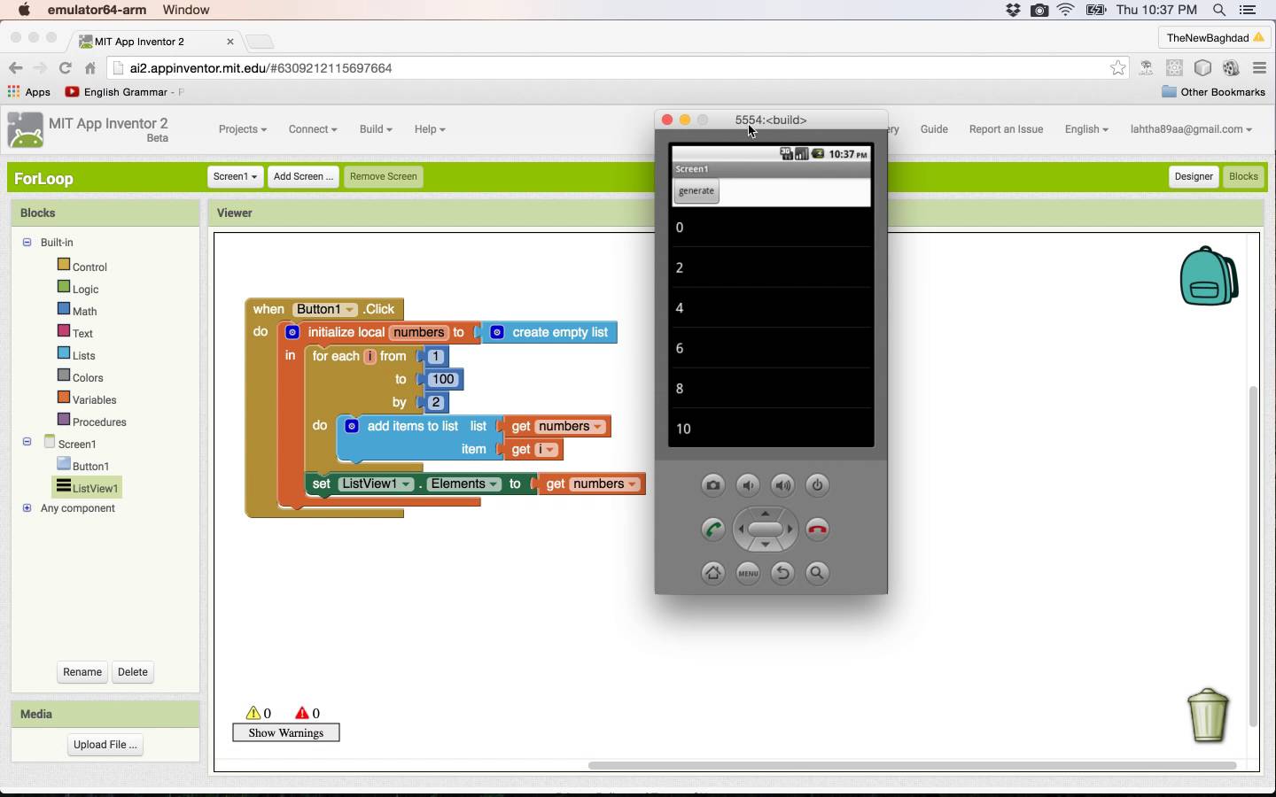 12 - App inventor|| loops العمليات التكرارية | كورسات بالعربي