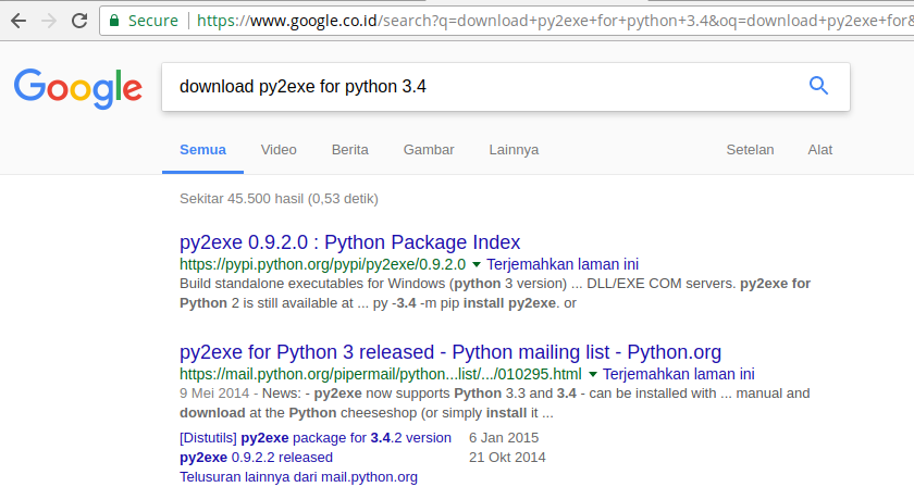 Cara install py2exe dengan mudah ~ Belajar Python