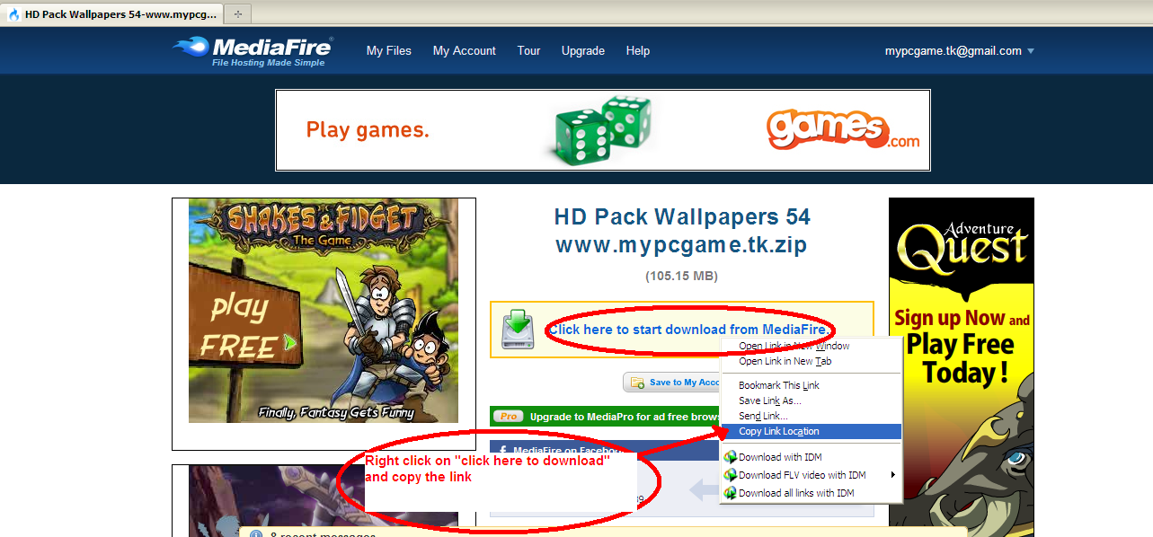 mediafire LINK Site: Earn money with mediafire