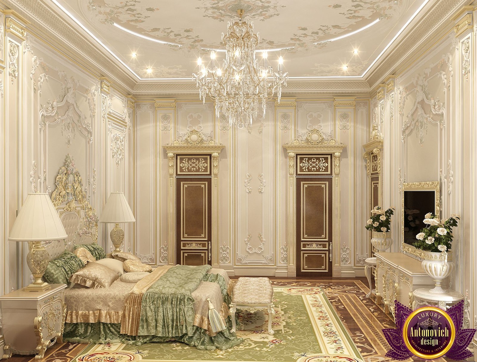LUXURY ANTONOVICH DESIGN UAE: Sumptuous bedroom design of Katrina ...
