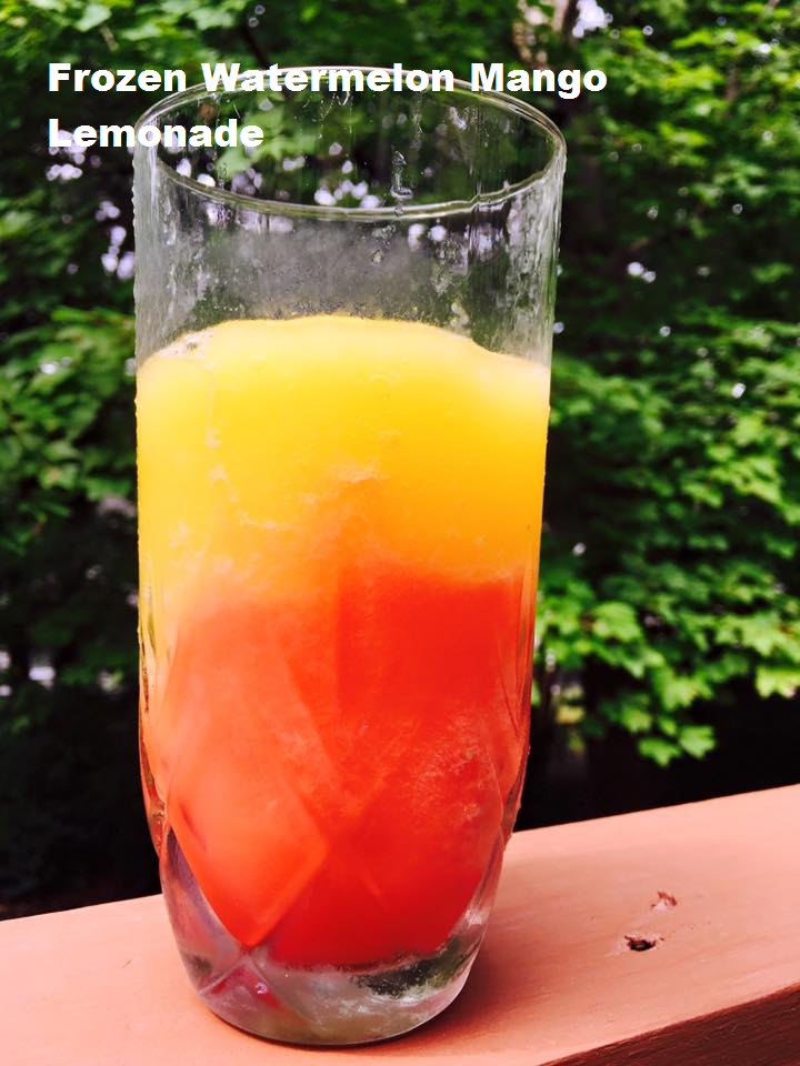 EmmaFrancisathome: Frozen Watermelon Mango non-alcoholic cocktail