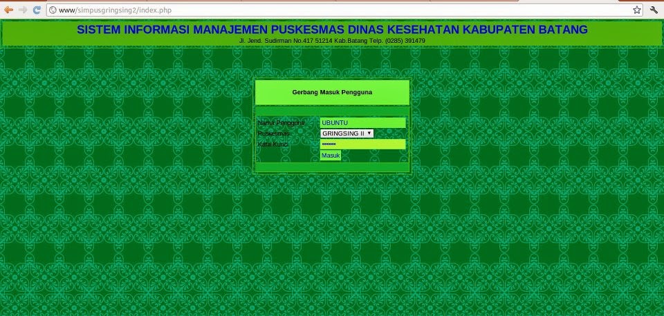 Sistem Informasi Manajemen Puskesmas (SIMPUS) Dengan Ubuntu ~ Puskesmas ...