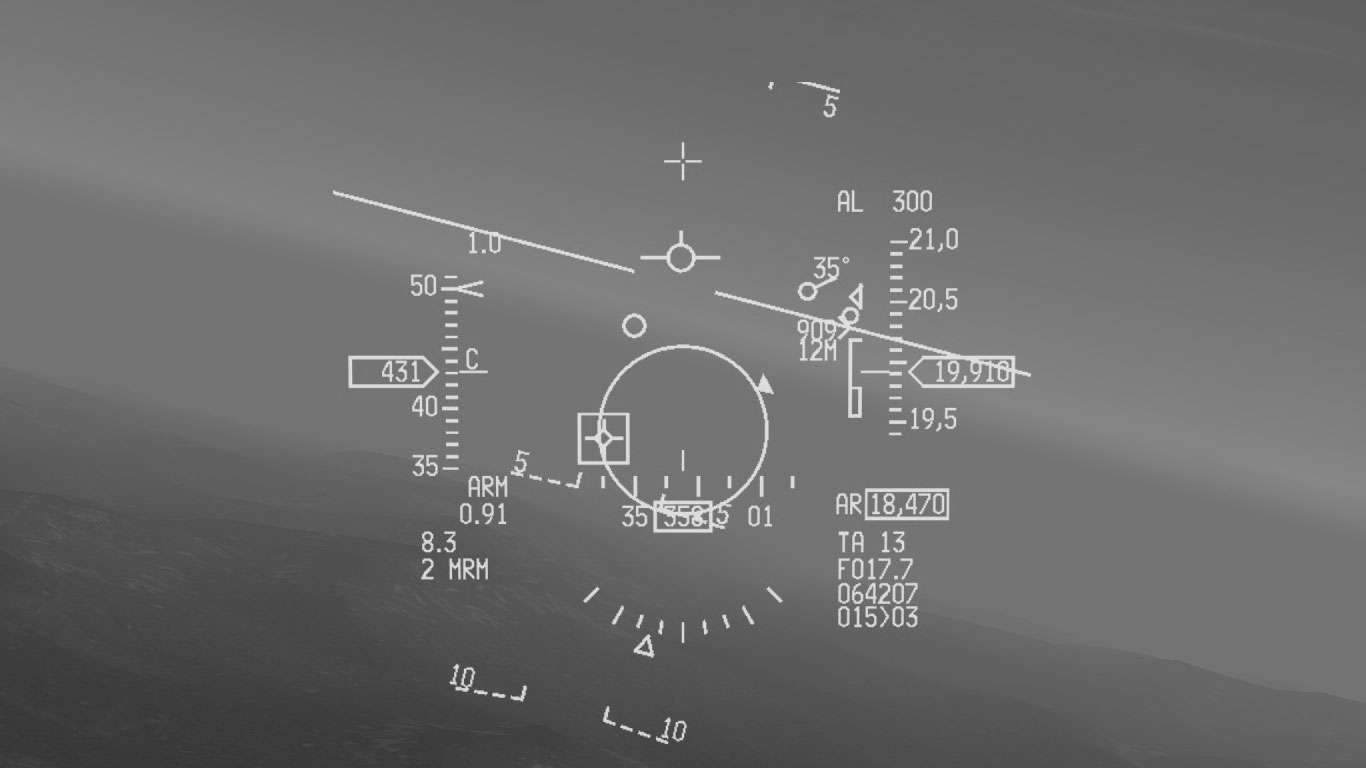 Font used in fighter jet HUDs : r/identifythisfont