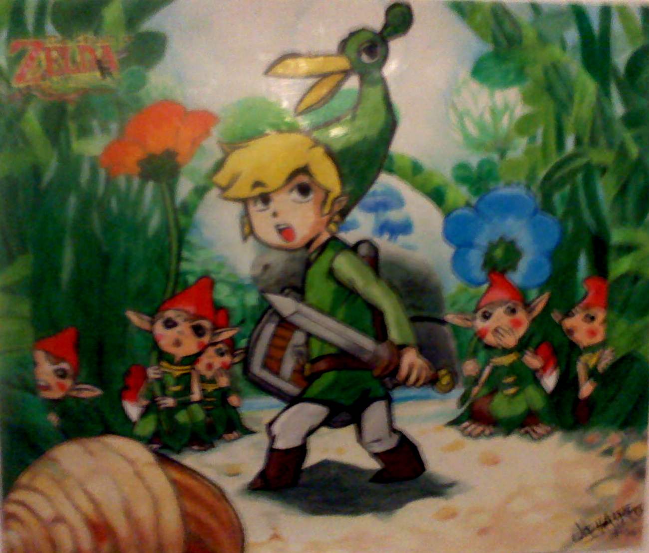 jachagaco fantasy-world: The Legend of Zelda: The minish Cap -Mis dibujos-
