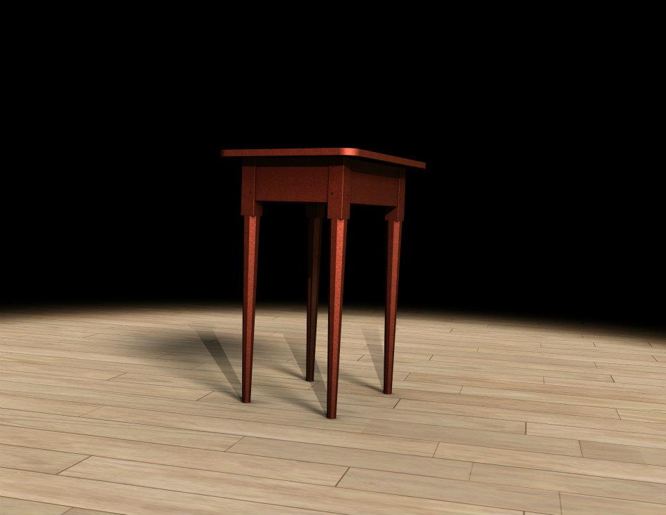 The Saturday Table Rendered in Autodesk Showcase