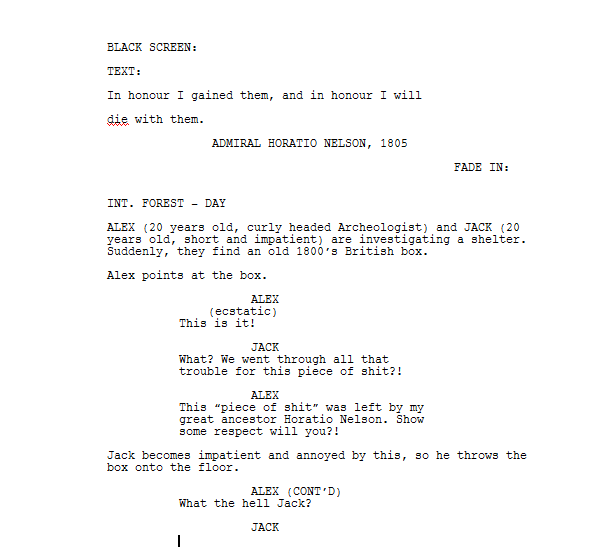 MCAST Reflective Journal: Writing the Screenplay