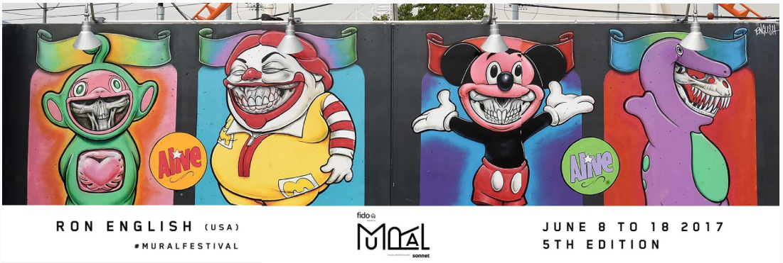 Ron English @ MURAL (June 8th) & POPAGANDA Pop-Up Shop in Montreal