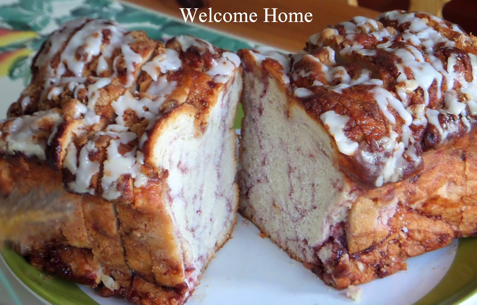 Welcome Home Blog: Strawberry Bread with Vanilla Icing