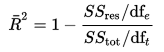 Difference between Adjusted R-squared and R-squared