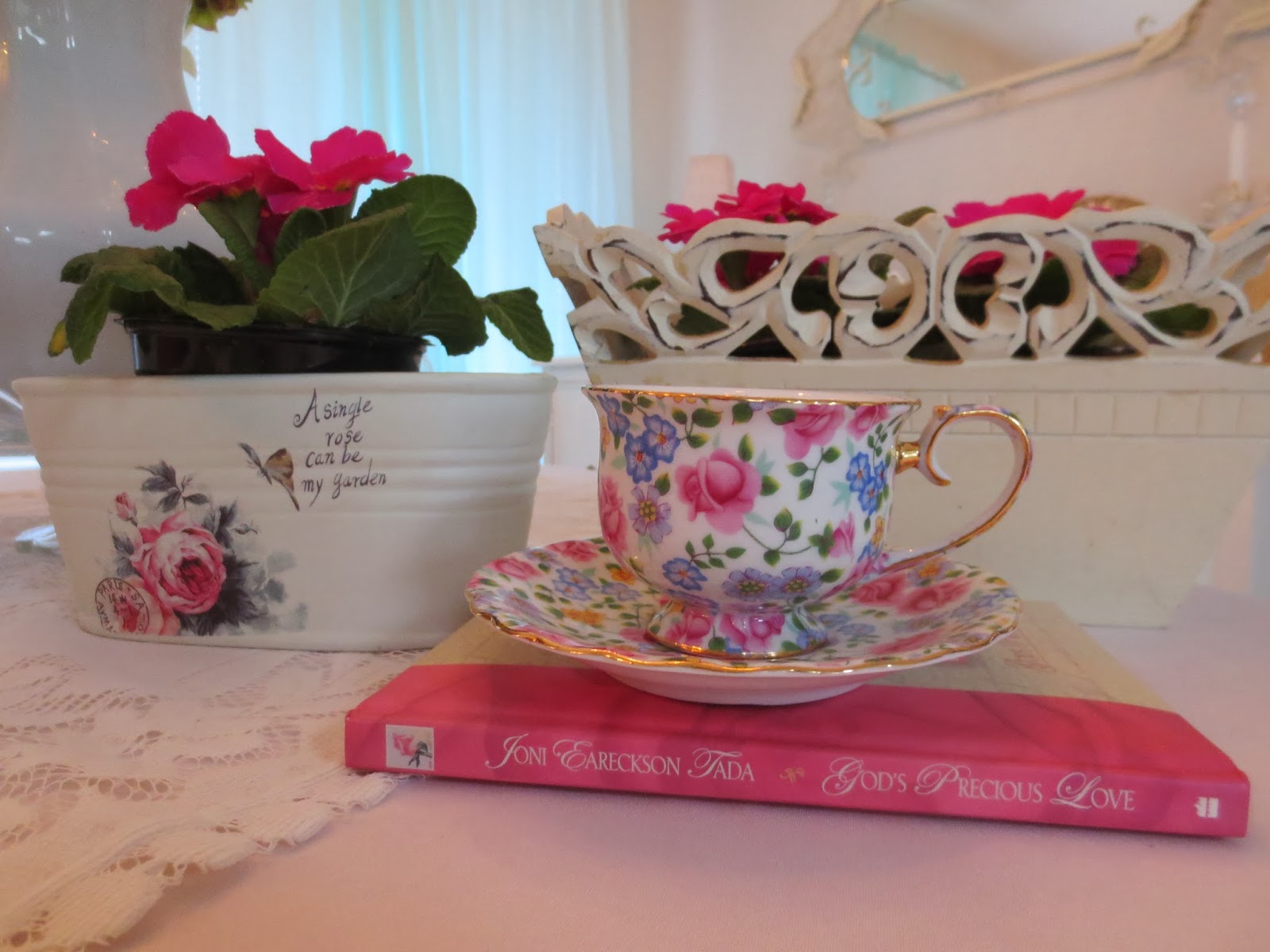 Karens Cottage And Castle Pretty Pink Posies At The Cottage And Castle