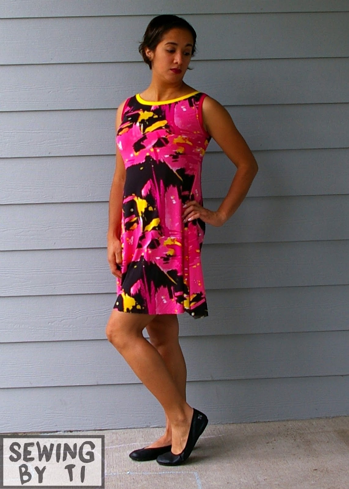 Halla Patterns Agnes Swing Top and Dress - Sewing By Ti