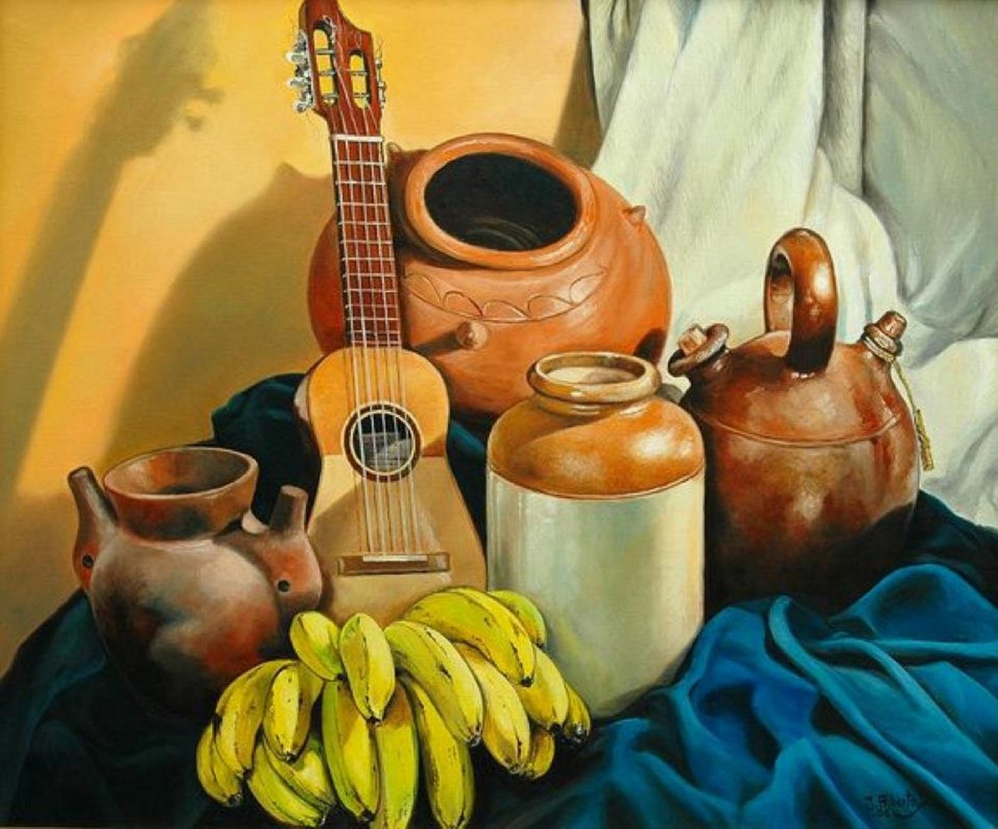 El arte es su máxima expresión : Bodegones Clásicos con Motivos Musicales