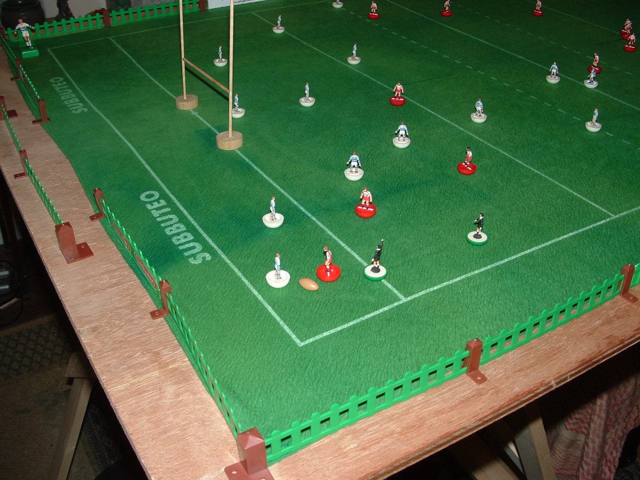 Chris Sanders table rugby and cricket.