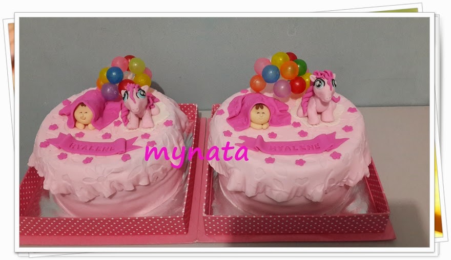 Mynata Cakes: Baby one Month cake / manye cake for Raylene