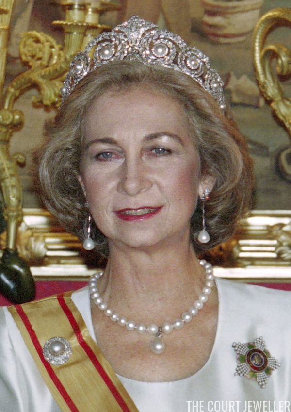 The Daily Diadem: Queen Ena's Pearl and Diamond Tiara | The Court Jeweller