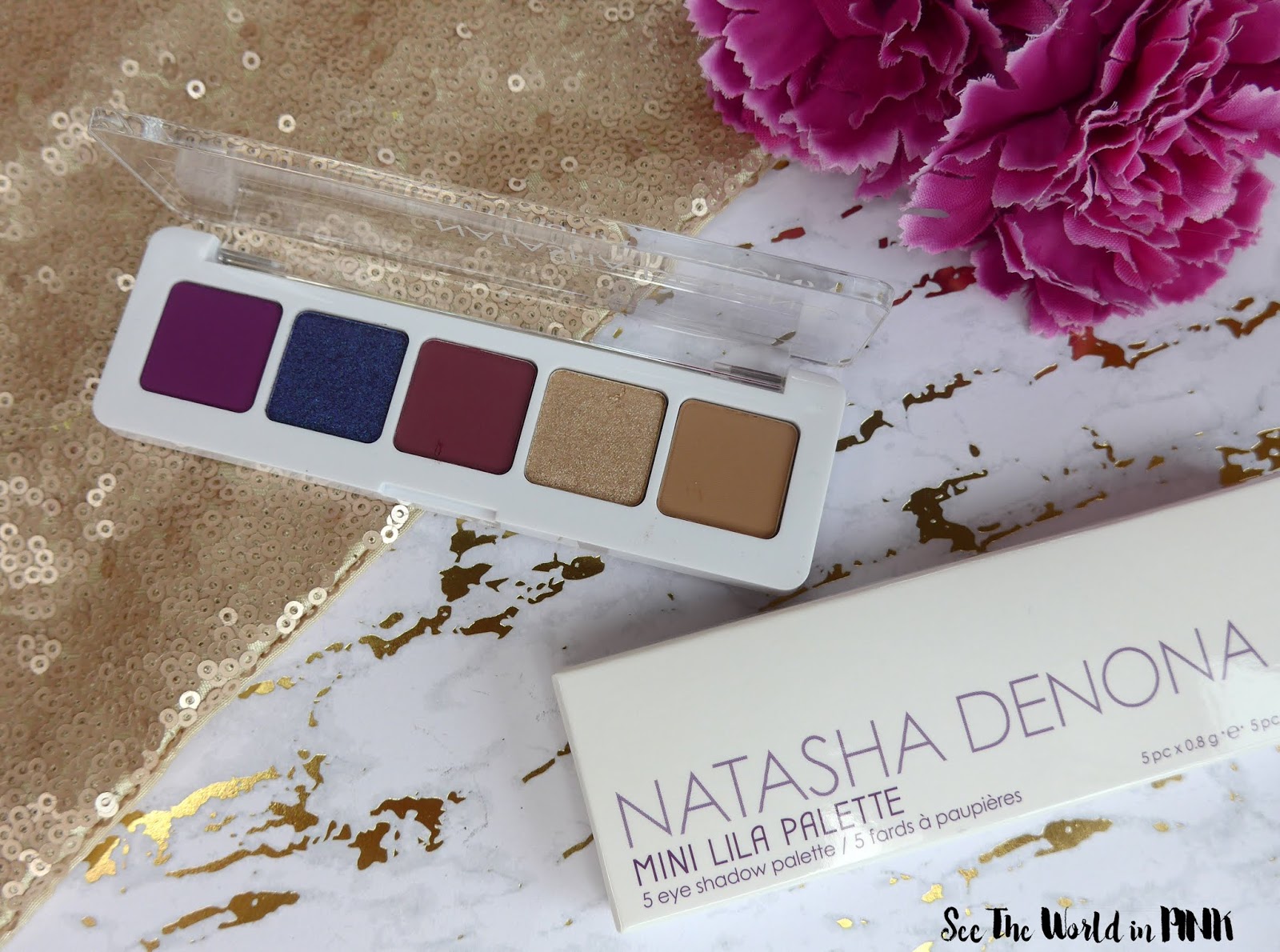 Natasha Denona Mini Lila Eyeshadow Palette - Swatches, Makeup Look and ...