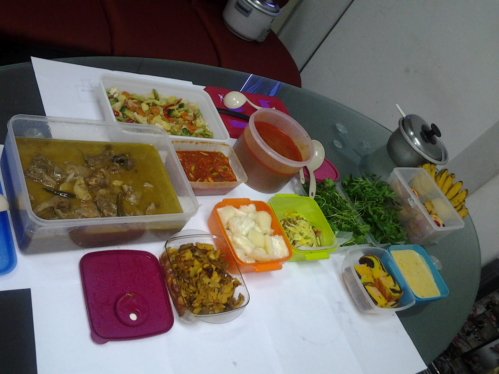 Menu ala kampung Potluck Hari ini!