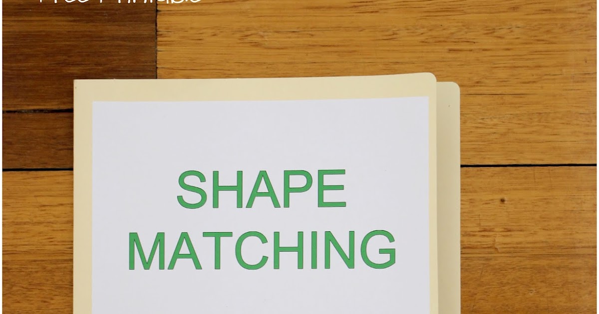 Mamma That Makes: Shape Matching File Folder Game