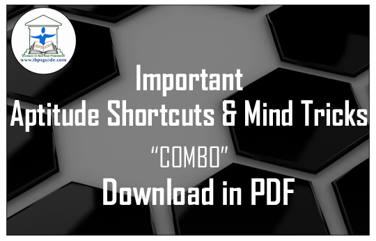 Important Aptitude Shortcuts and Mind Tricks "COMBO" - Download in PDF ...