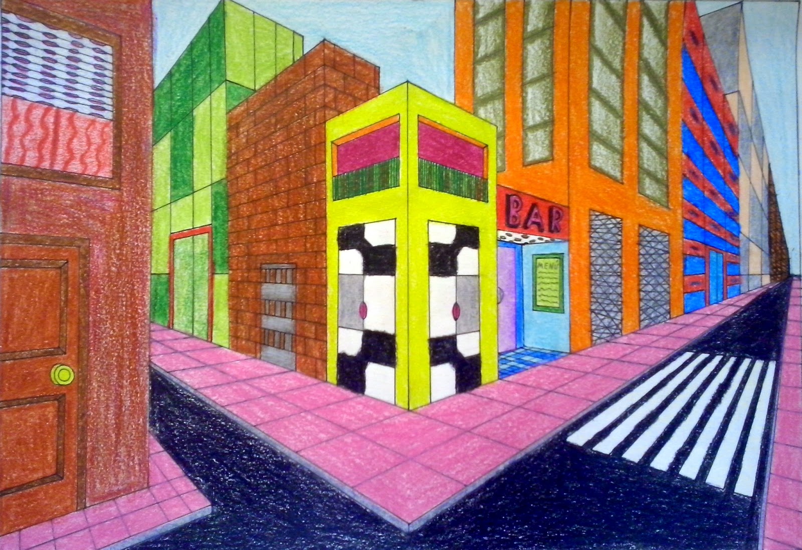 LAMINAS DE TERCERO: LÁMINA: PERSPECTIVA CÓNICA OBLICUA. DISEÑO ...