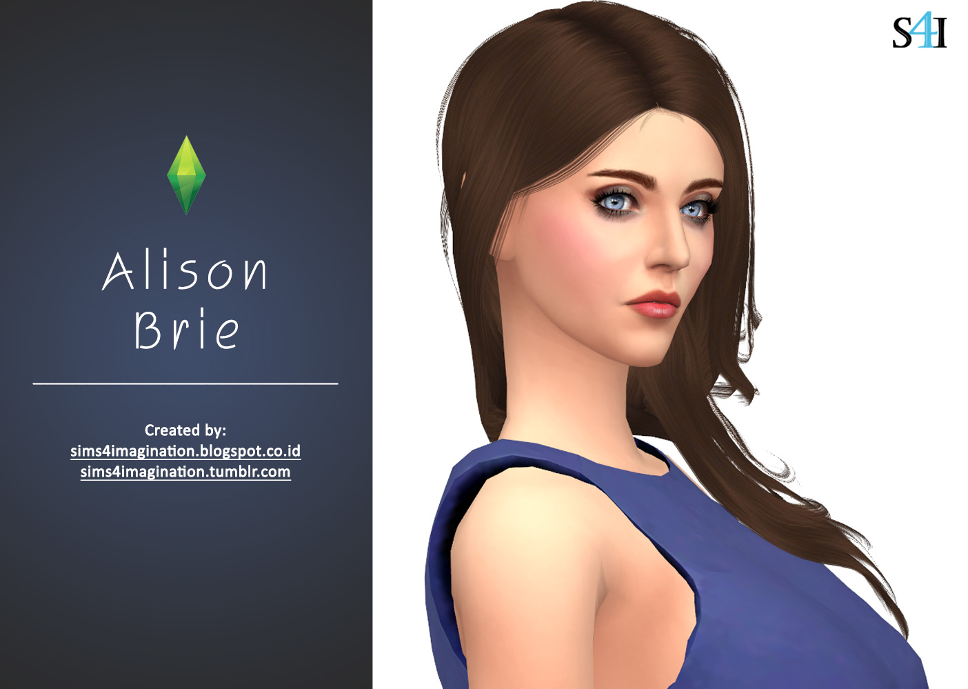 My Sims 4 CAS: Alison Brie - Imagination Sims 4 CAS