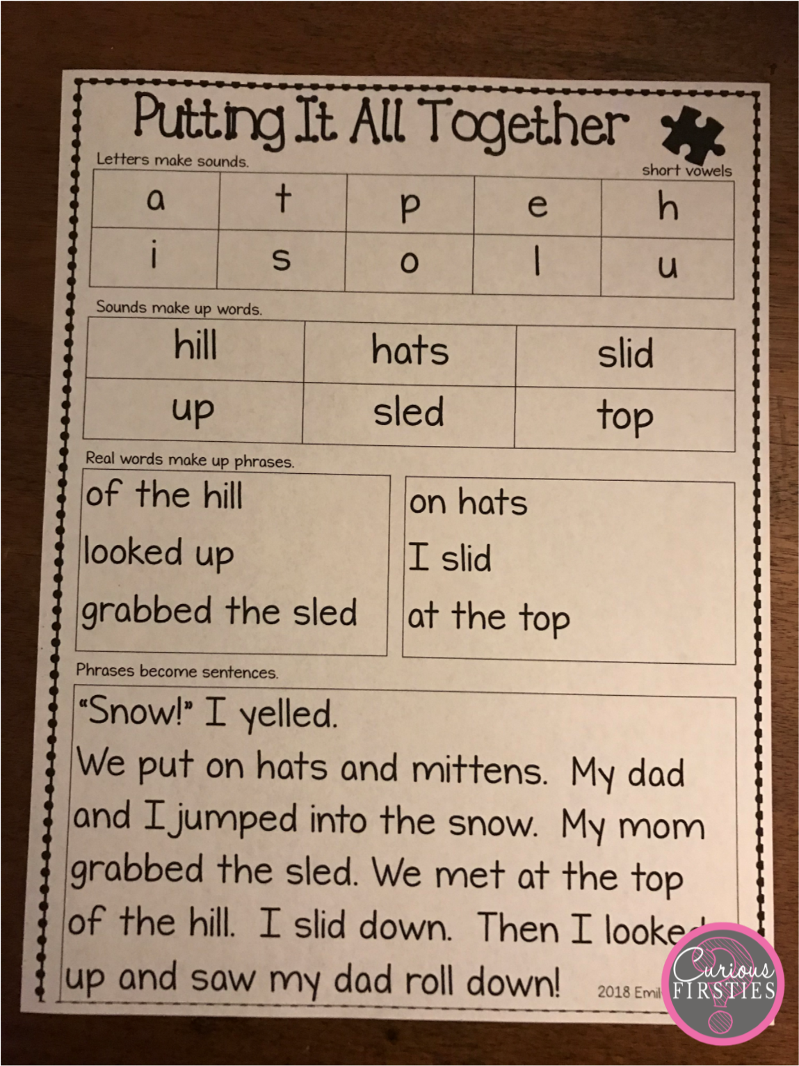 Curious Firsties: Putting It All Together: A Winter Giveaway