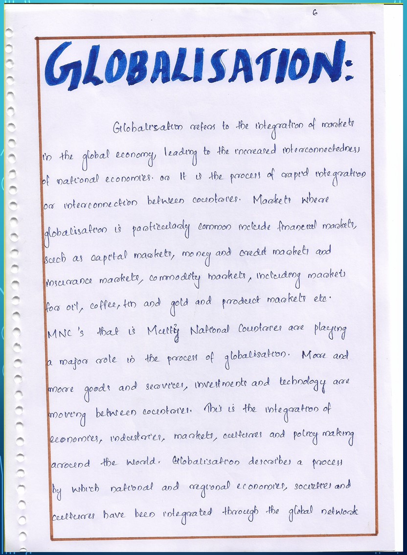 GLOBALISATION