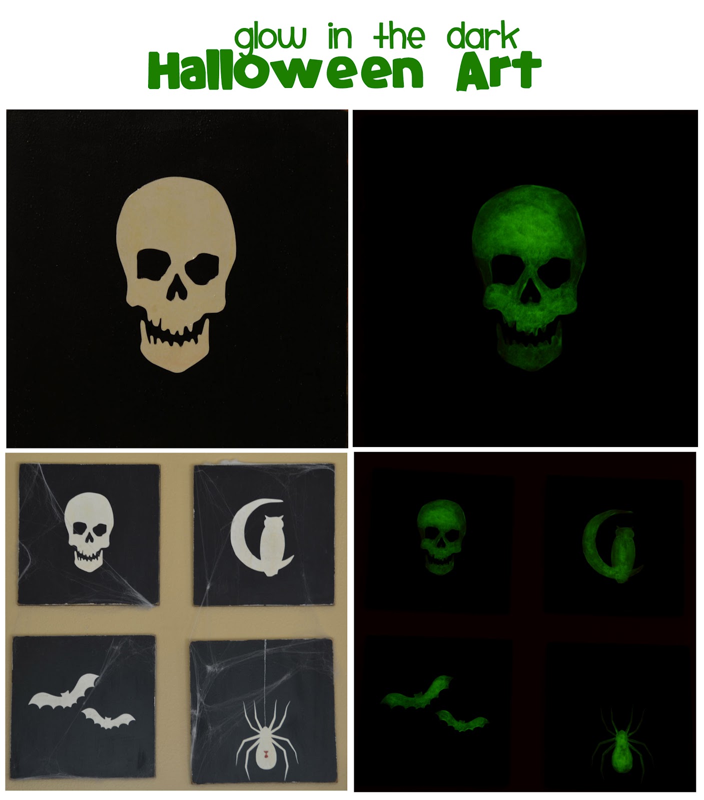g*rated: Glow in the Dark Halloween Art with Mod Podge