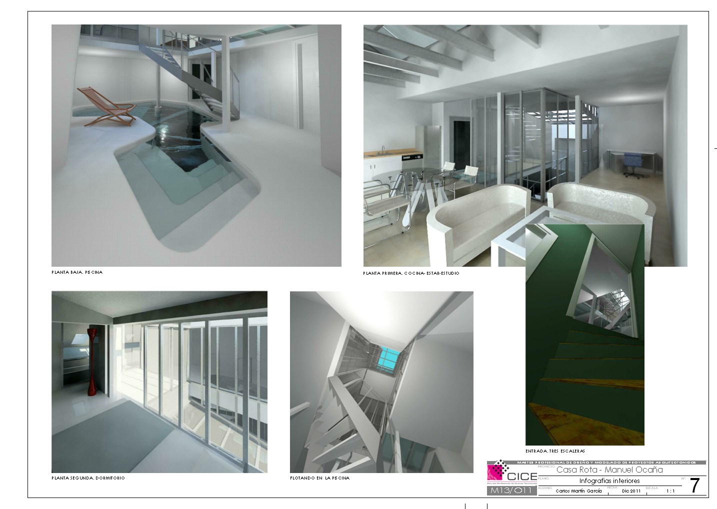 Carlos Martin Garcia. Delineante.: Casa Rota. Revit Arquitecture