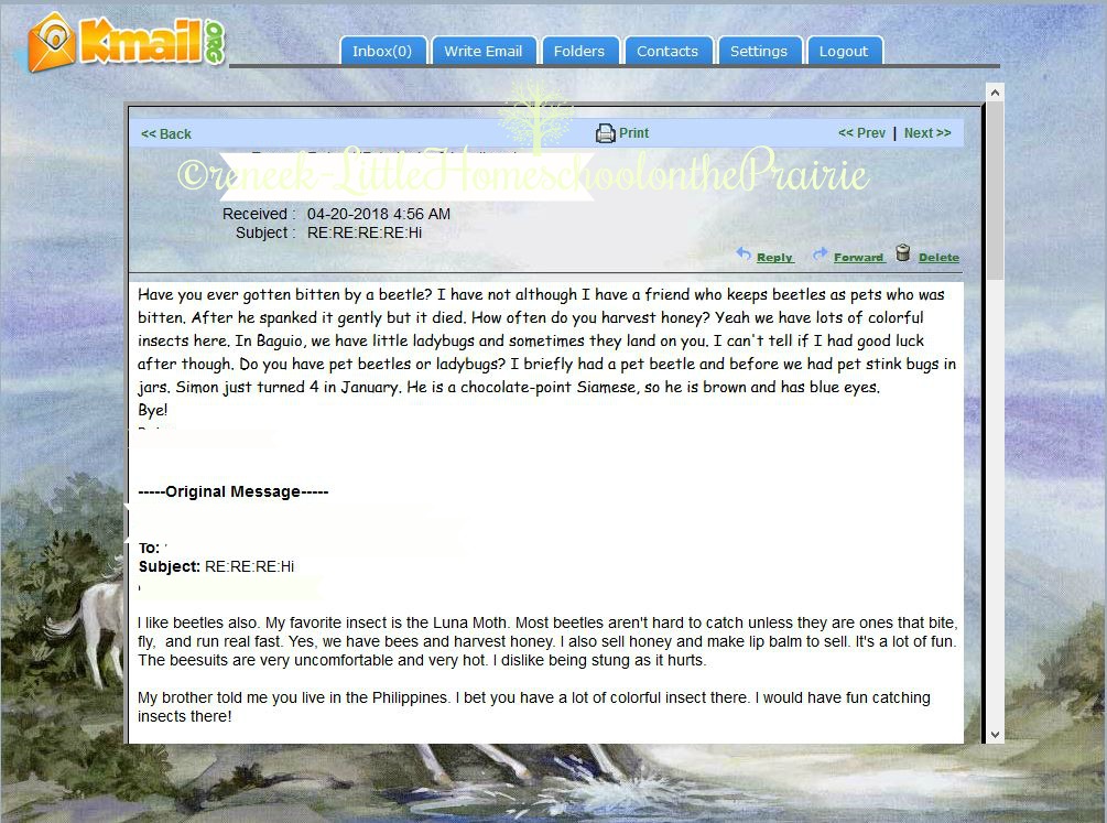 Little Homeschool on the Prairie: Kids Email Review