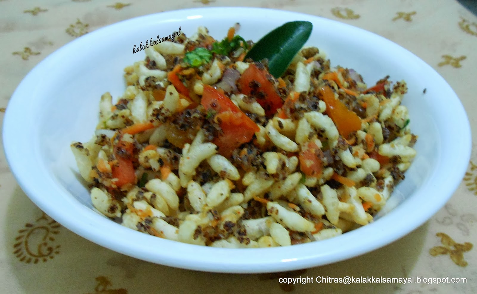 kalakkalsamayal: Bhel Puri Ragi Aval