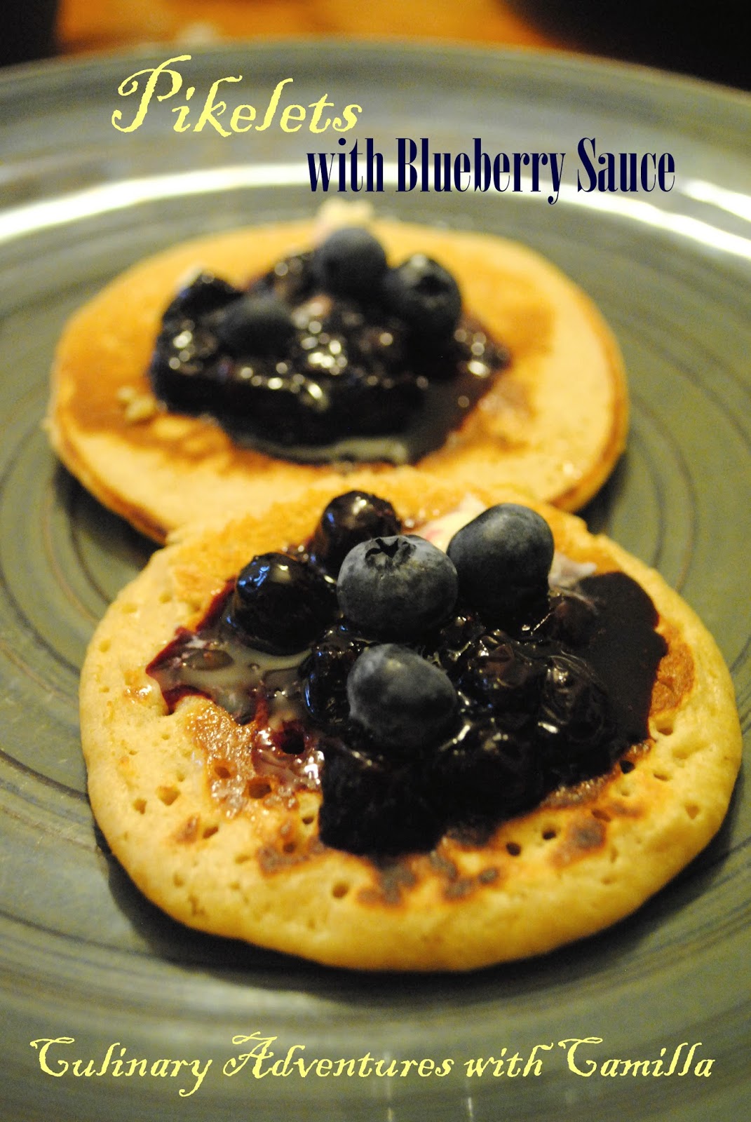 Blueberry Pikelets {New Zealand}