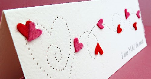 Paper Pierced Valentine's Card | Craft me Happy!: Paper Pierced ...