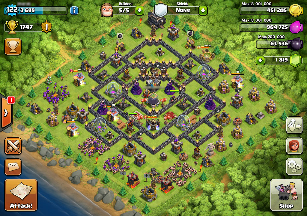 Coc Lvl 9 Town Hall